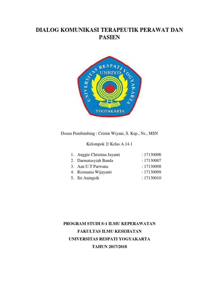 Dialog Komunikasi Terapeutik Perawat Dan Pasien | PDF