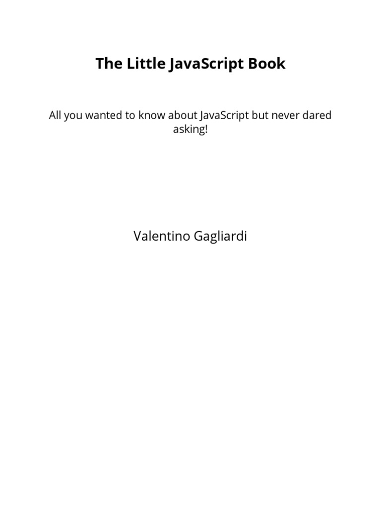Little Javascript Preview 07 2019 Pdf Document Object Model Java