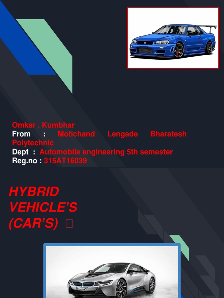 Hybrid Car's | PDF | Hybrid Vehicle | Biodiesel