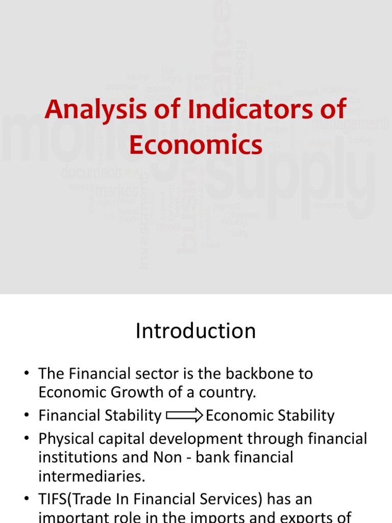 Analysis of Indicators of Economics | PDF