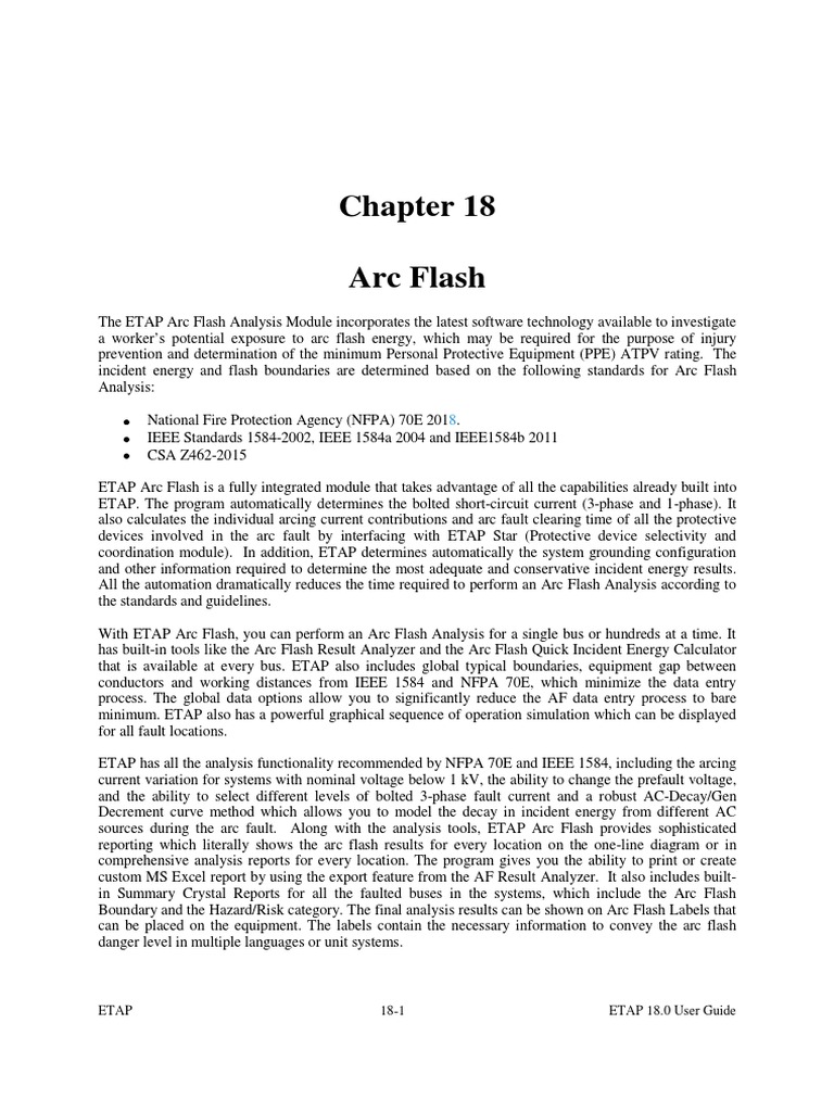 2 ETAP Arc Flash | PDF | Electrical Components | Electrical Engineering