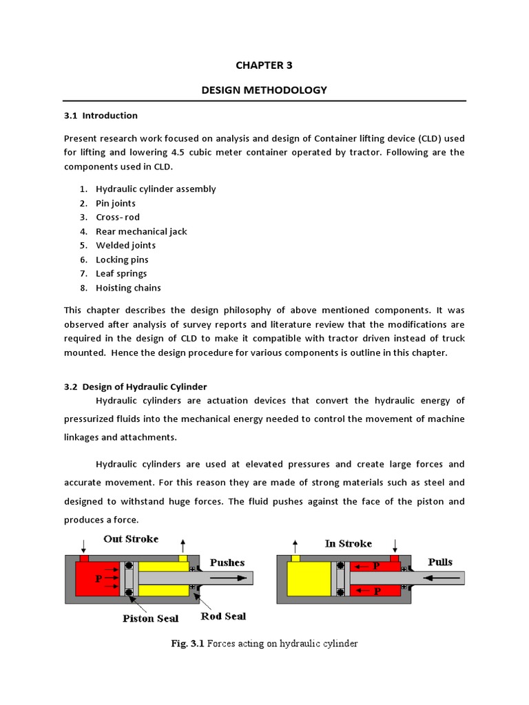 Hydraulic Cylinder Design Fundamentals | PDF | Pipe (Fluid Conveyance ...