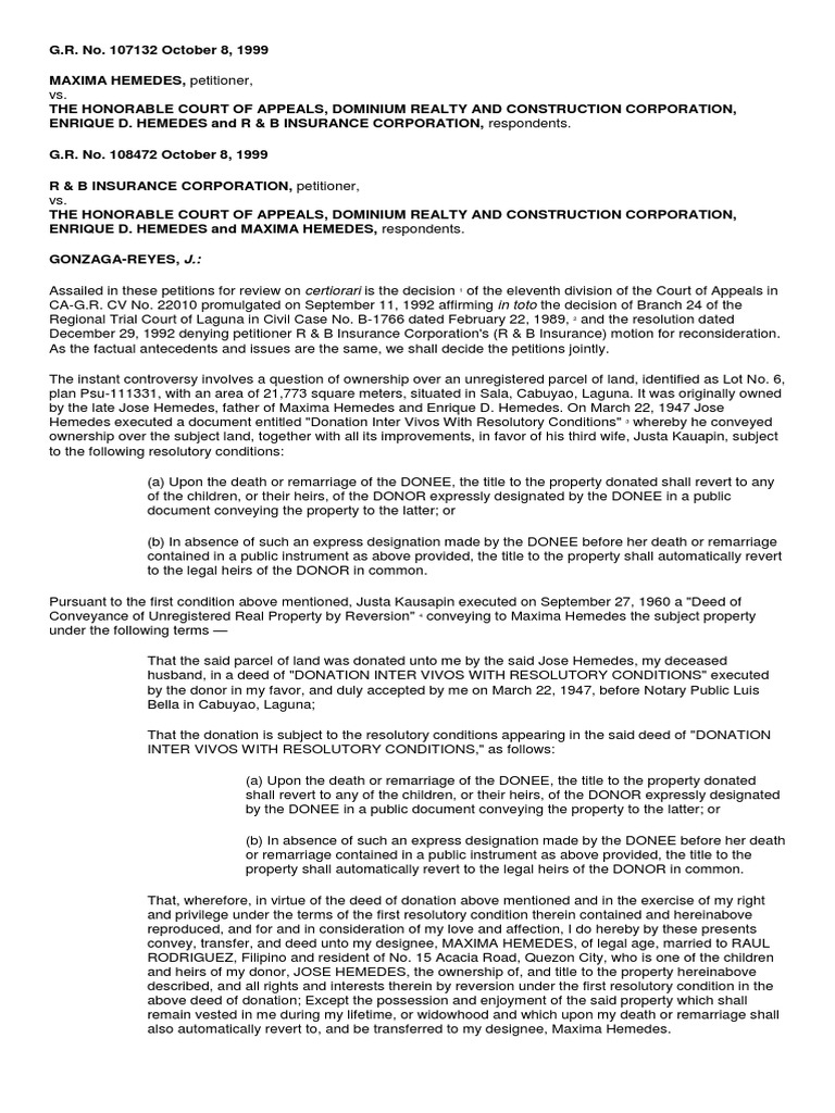 Usufruct Cases | PDF | Mortgage Law | Deed