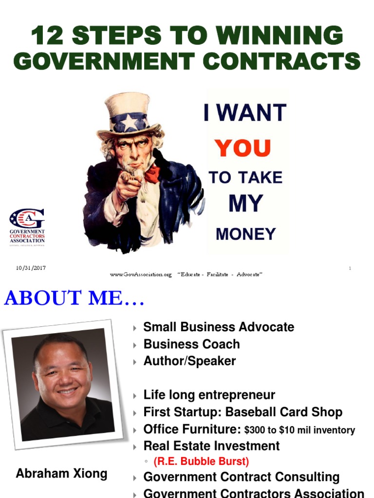 GCA - 12 Steps To Winning Contracts-summary-10!30!17-Abe | PDF ...