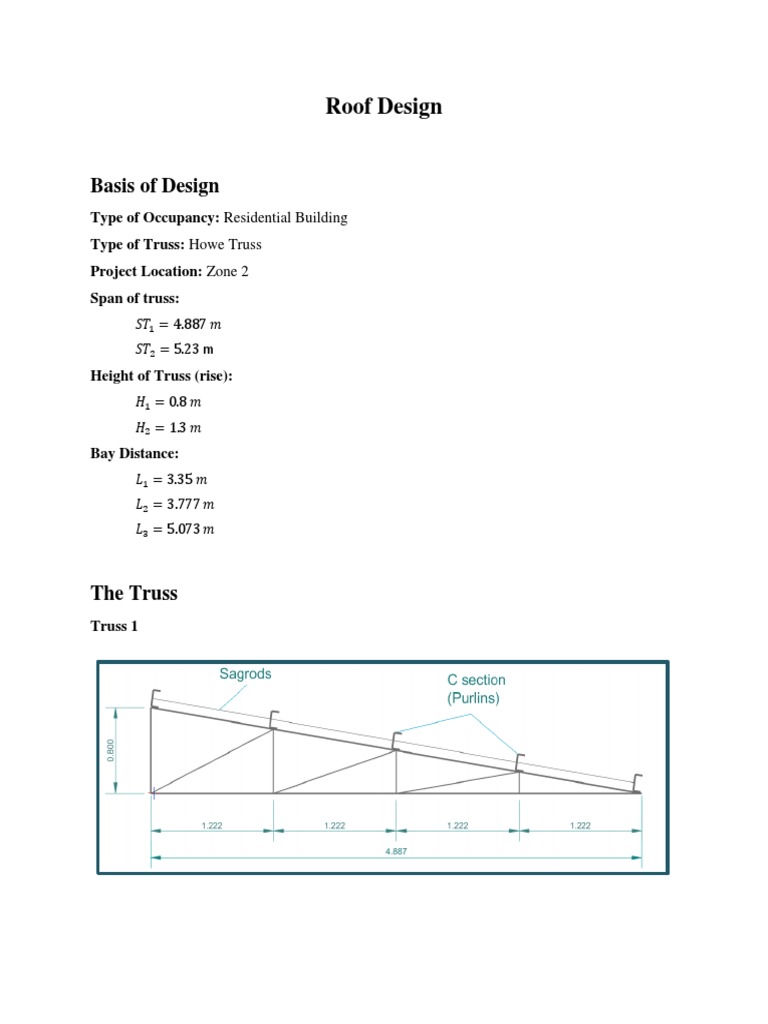 Roof Design | PDF | Truss | Civil Engineering