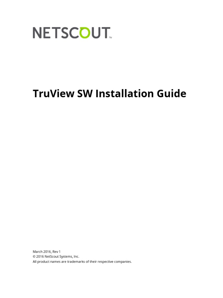 Truview Install Software Guide | PDF | License | Server (Computing)