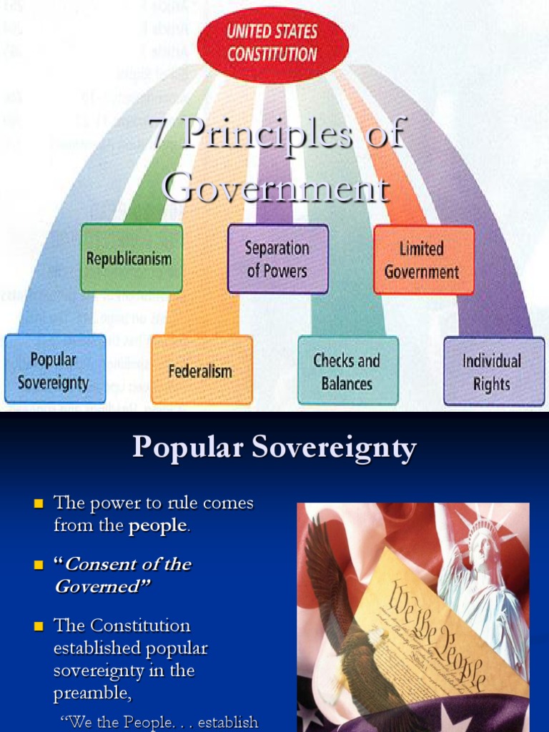 7 Principles of Government | PDF | U.S. State | United States Constitution