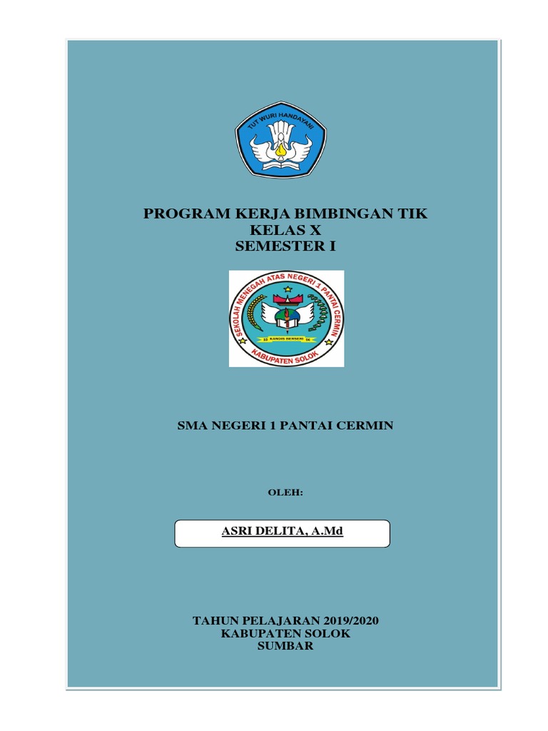 Program Kerja Bimbingan Dan Fasilitas Tik | PDF