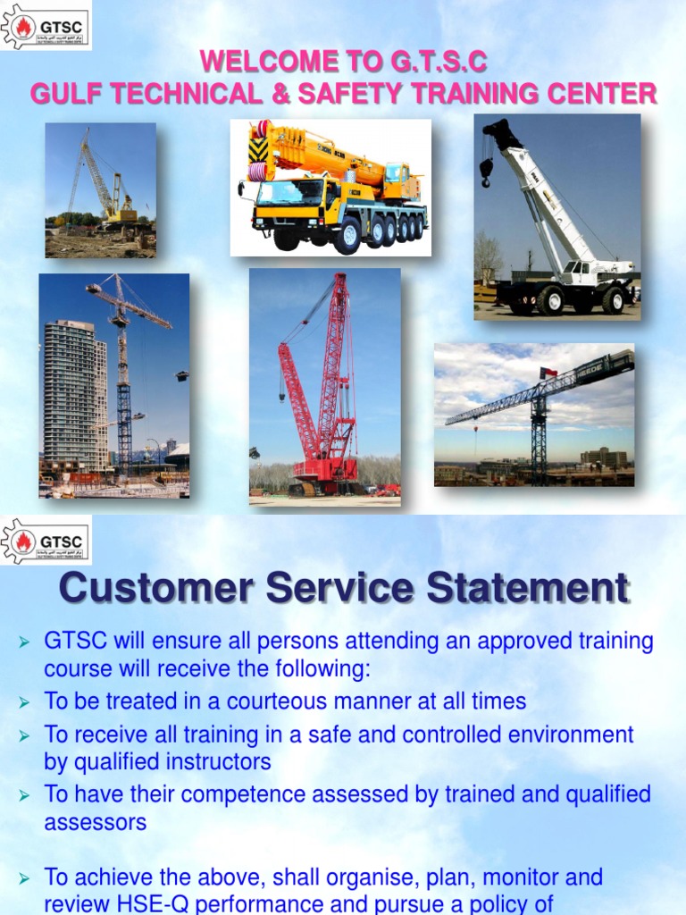 Welcome To G.T.S.C Gulf Technical & Safety Training Center | PDF ...