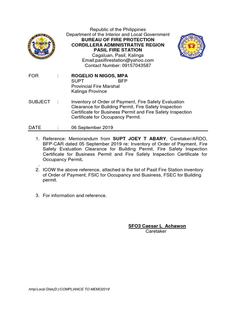 Inventory of Ops, Fsic, Fsec | PDF