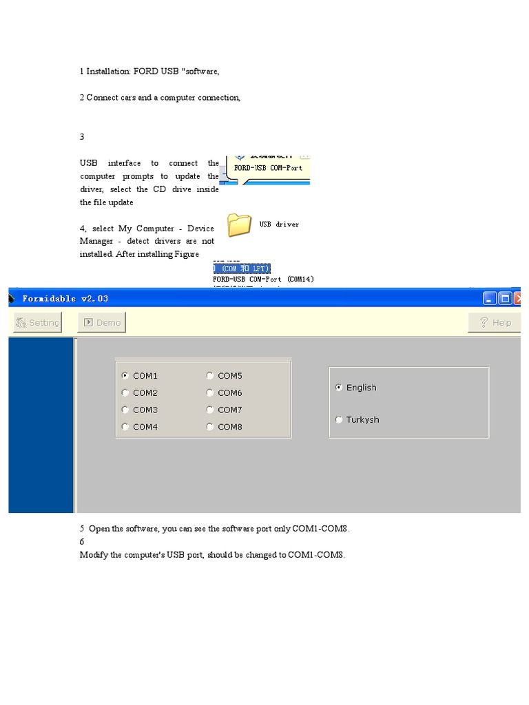 FORD USB-software Installation Steps | PDF | Business | Computers