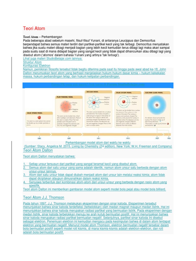 Teori Atom | PDF