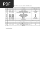 Rundown Acara Reuni | PDF