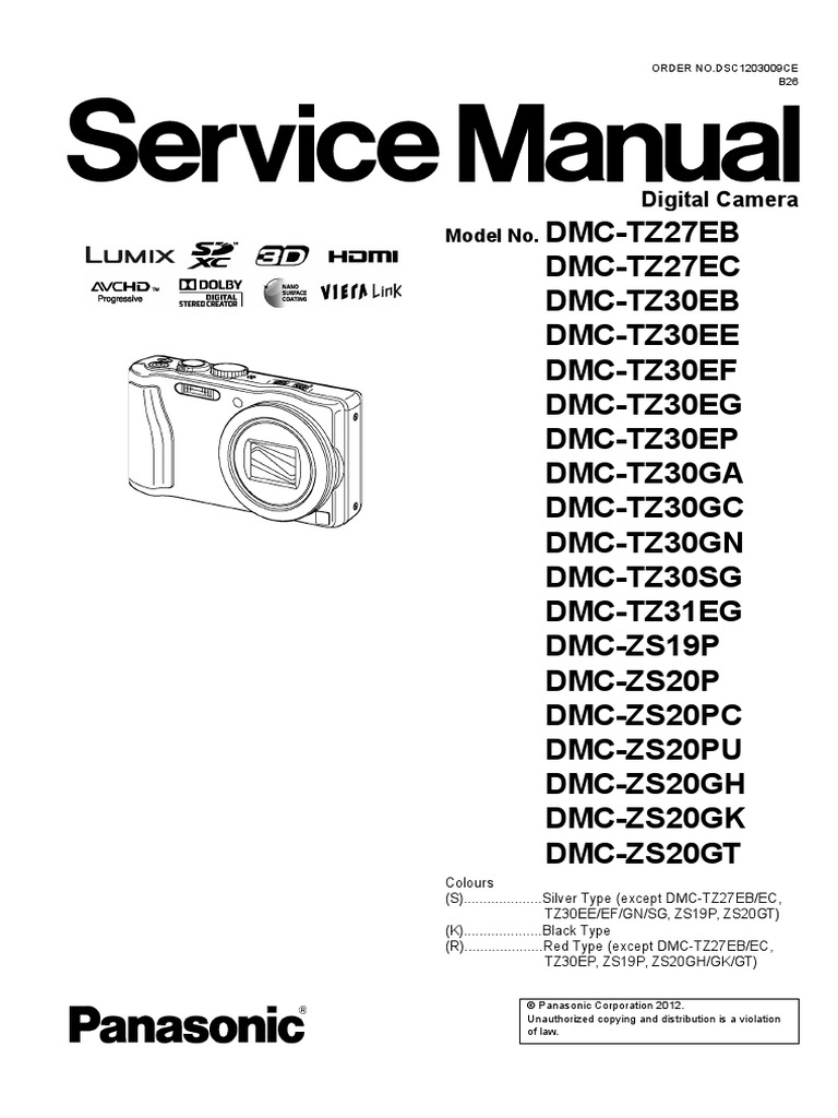 Panasonic DMC-TZ30 / DMC-TZ27 / DMC-TZ31 / DMC-ZS19 / DMC-ZS20 Digital ...