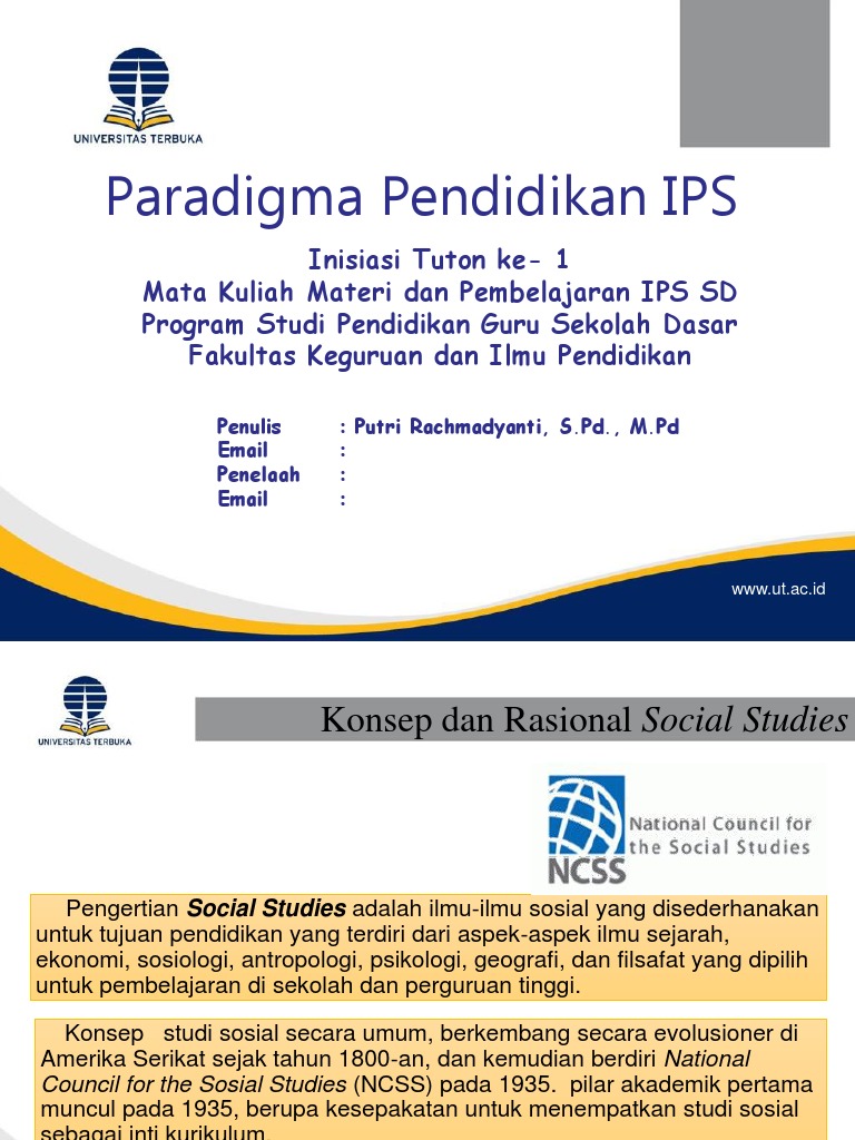 Paradigma Pendidikan IPS SD | PDF