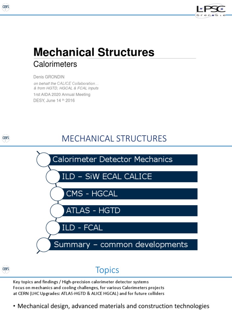 Mechanical Structures | PDF | Atlas Experiment | Materials