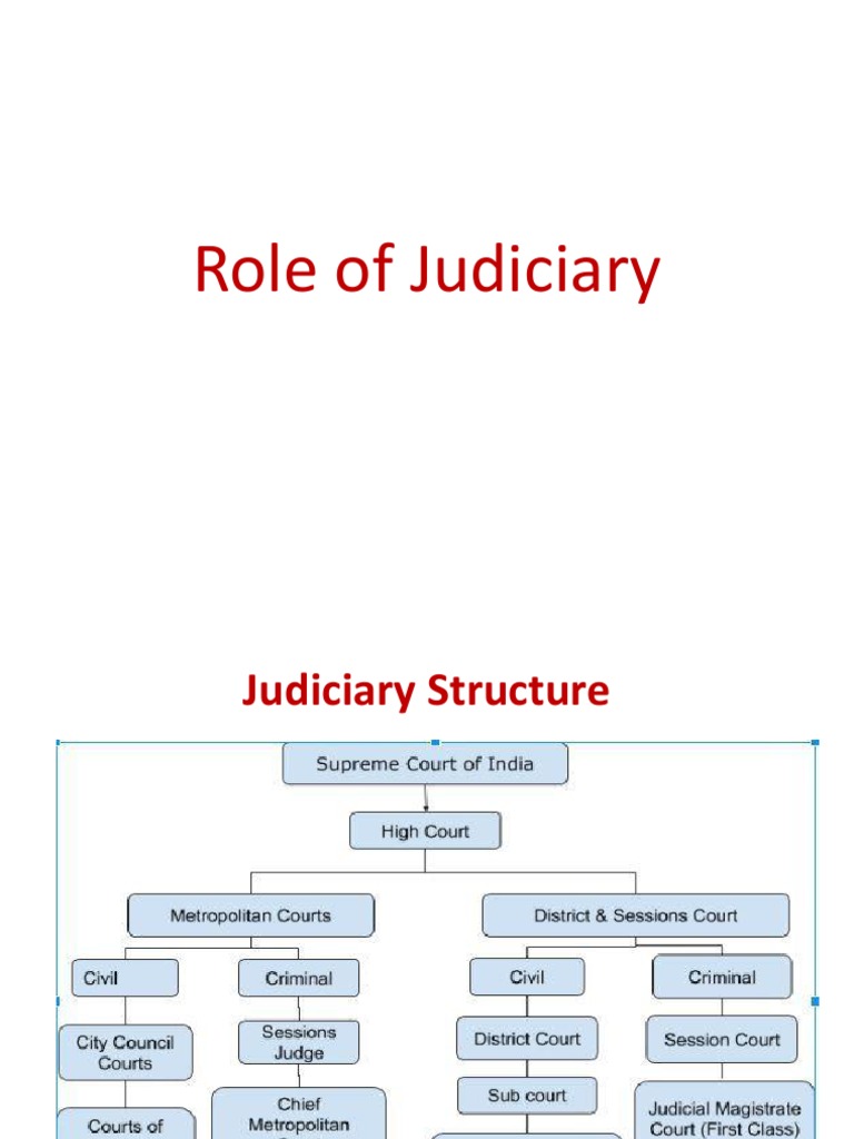 Role of Judiciary in India | PDF