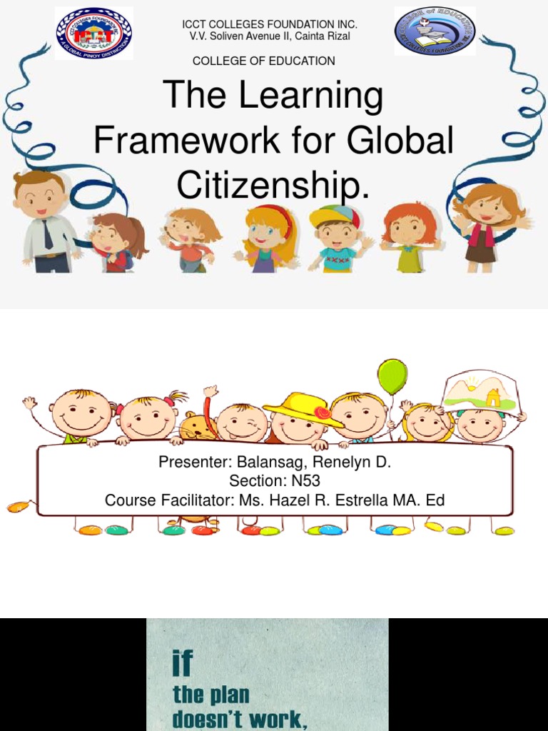 The Learning Framework For Global Citizenship.: College of Education | PDF
