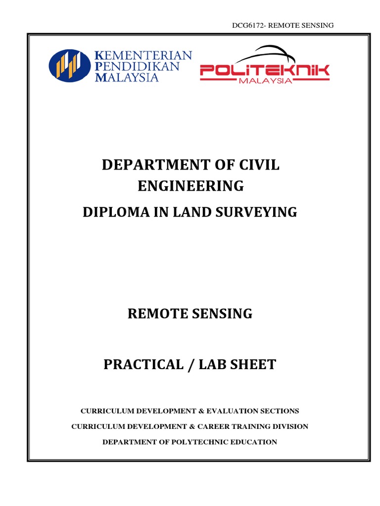 Remote Sensing Lab Sheets Guide | PDF | Remote Sensing | Topography