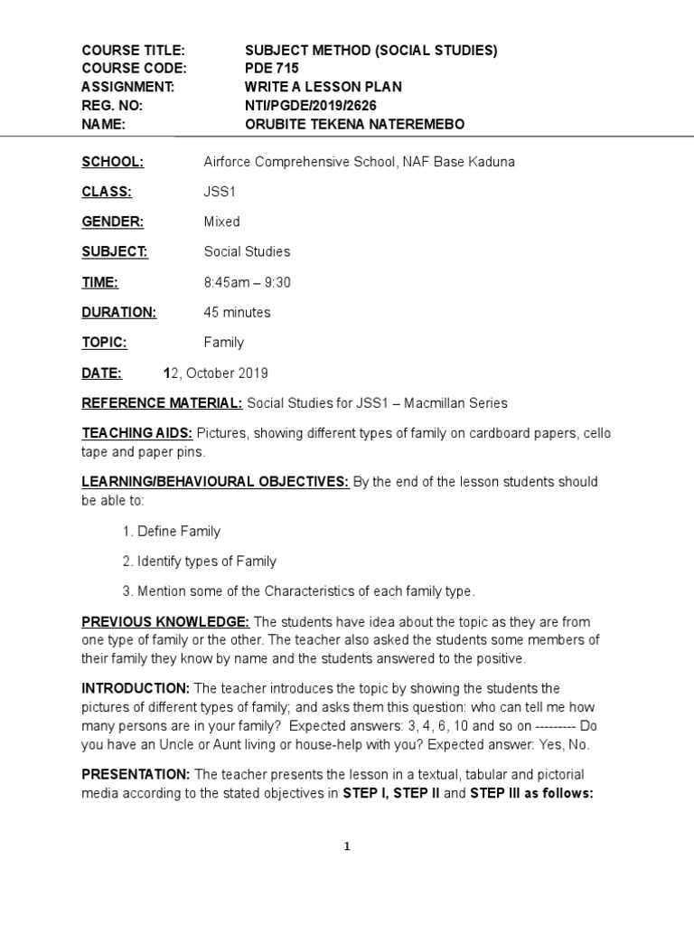 Family Types | PDF | Single Parent | Family
