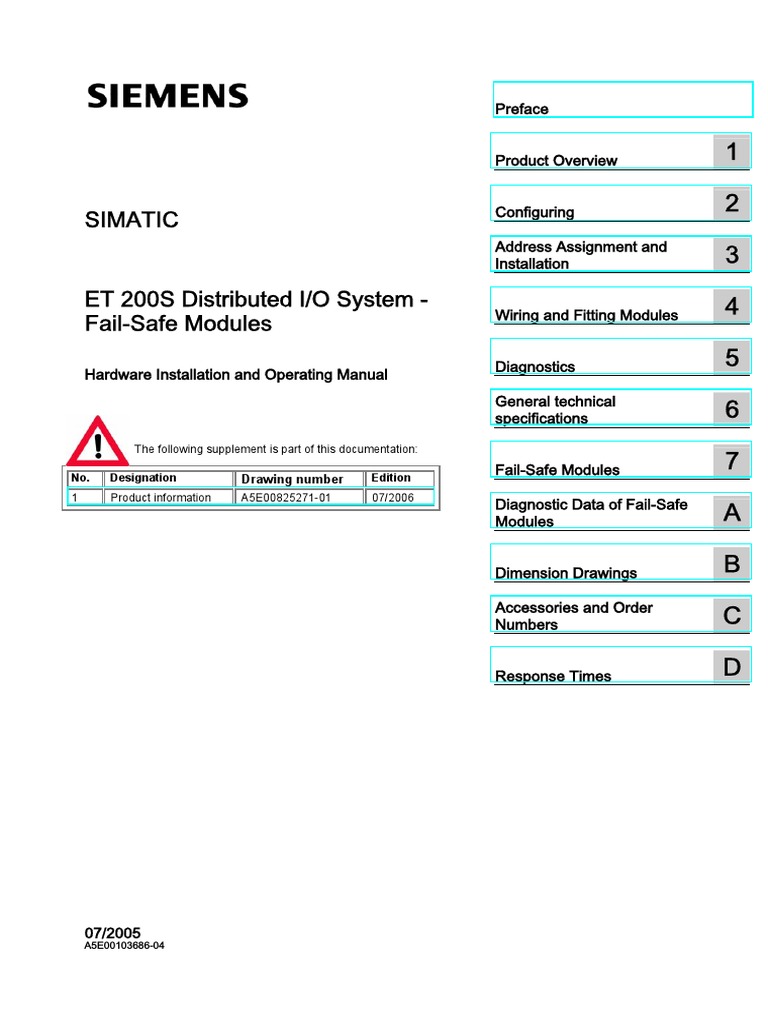 Safety ET200S 1 | PDF