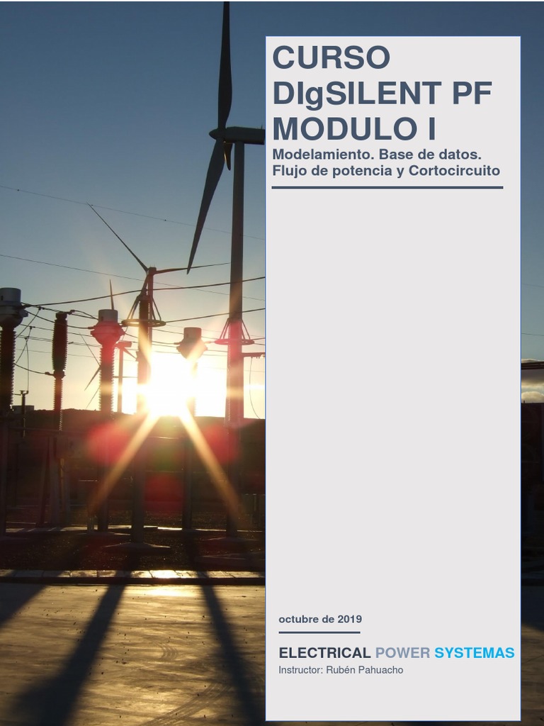 Curso Digsilent PF Flujo de Carga | PDF | Red eléctrica | Transformador