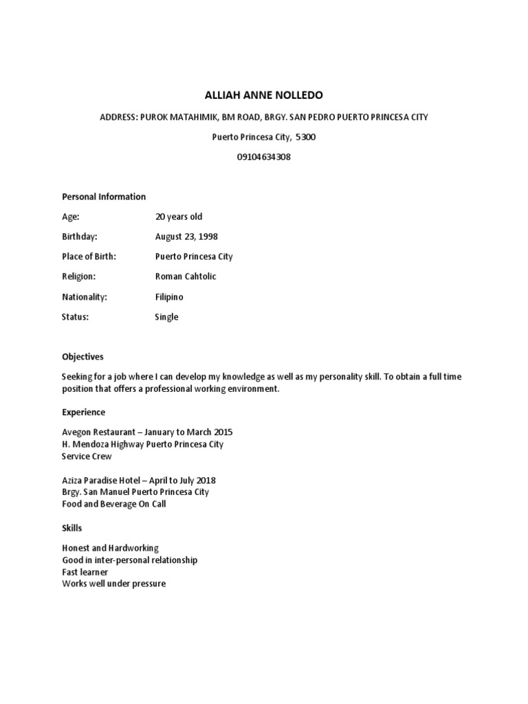 Alliah Anne Nolledo | PDF