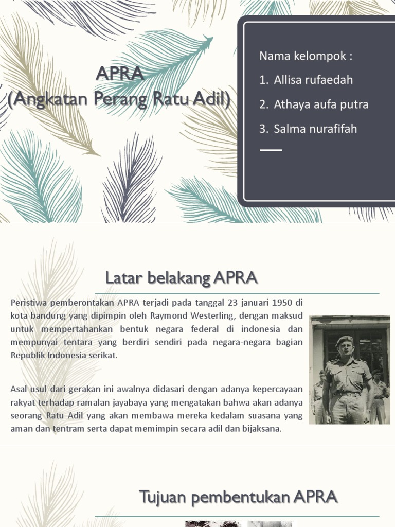 APRA | PDF | Politik | Sejarah