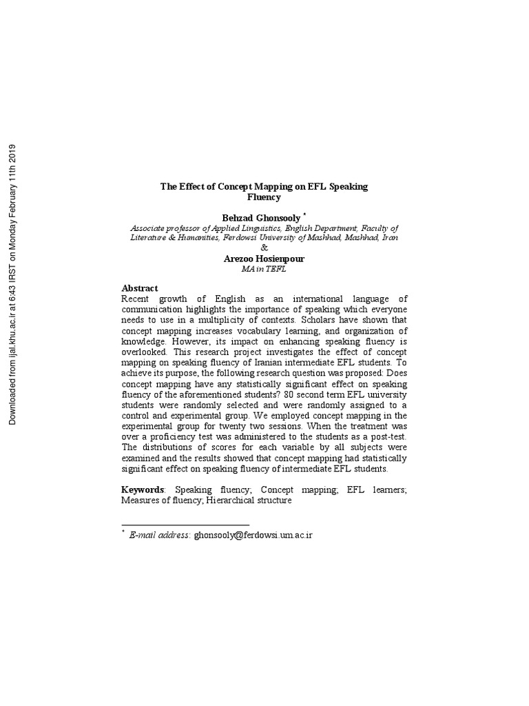 Mind Mapping | PDF | Fluency | English As A Second Or Foreign Language