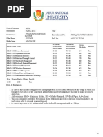 B.tech Marksheet | PDF