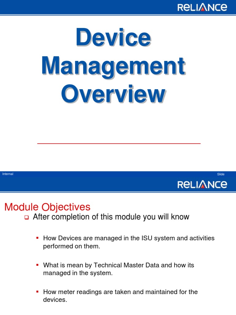 Device Management: Internal Slide | PDF | Information | Carbon Capture ...
