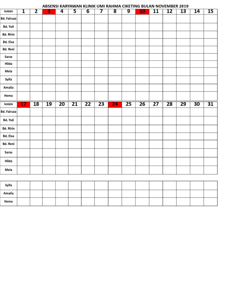 Absen Karyawan | PDF
