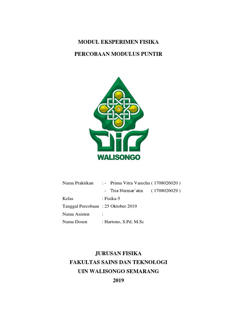 Eksperimen Modulus Puntir Fisika | PDF