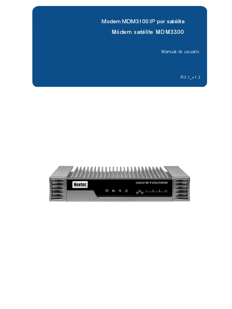 Configuración Modem Newtec | PDF | Telecomunicaciones | Redes de ...