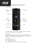 RII Mini i25 Keyboard User Manual | PDF | Usb | Computer Keyboard