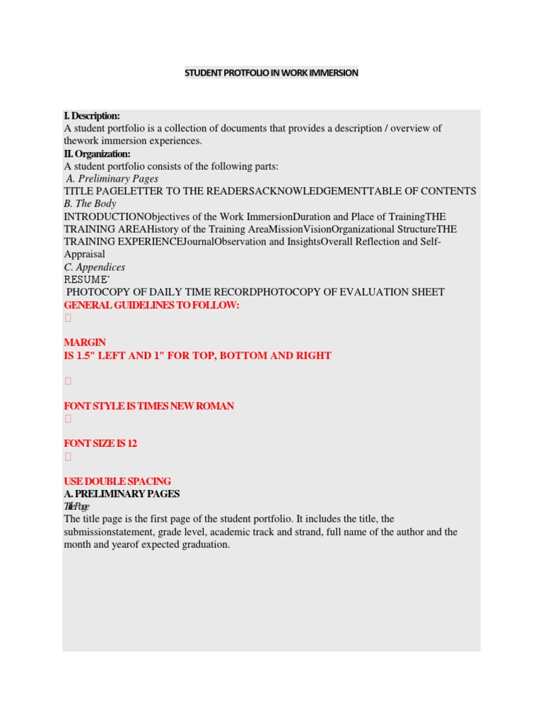 A Glimpse into my Work Immersion Experience: Documenting my Training at ...