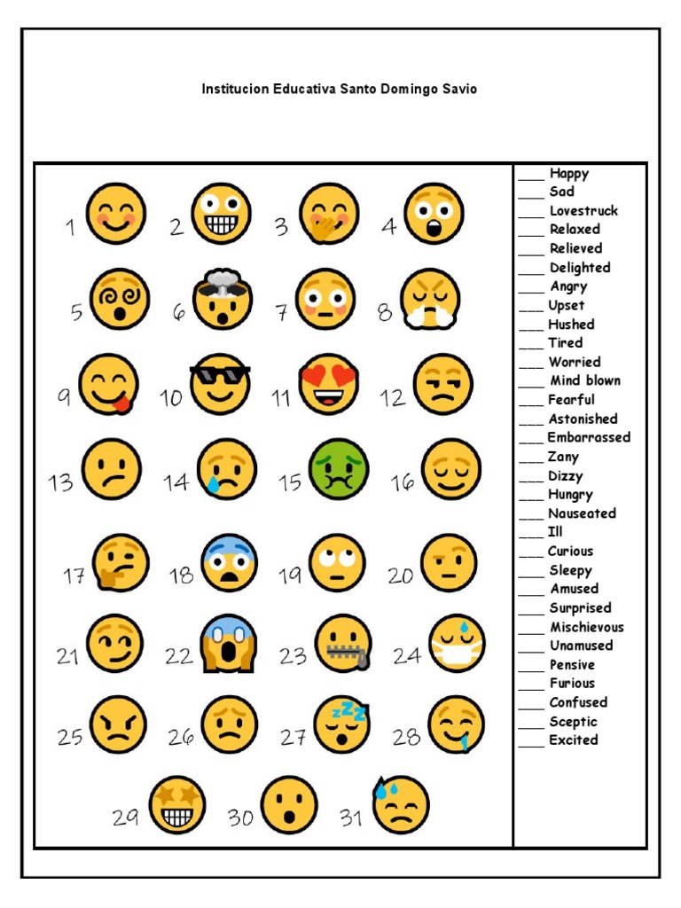 Emojis and Feelings Icebreakers 109987 | PDF
