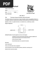 Csec Lab Format | PDF | Experiment | Methodology