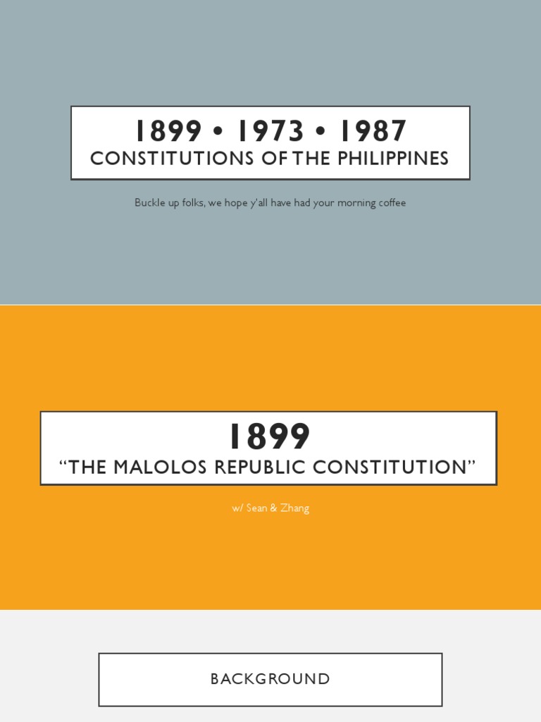 Constitutions of The Philippines | PDF | President Of The Philippines | World Politics