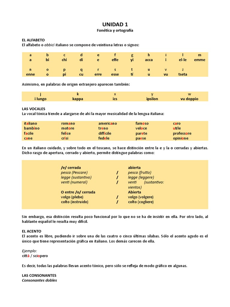 UNIDAD 1 - Fonética y Ortografía | PDF | Fonología | Lingüística