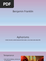 Benjamin Franklin's 13 Virtues | PDF | Seven Deadly Sins | Virtue