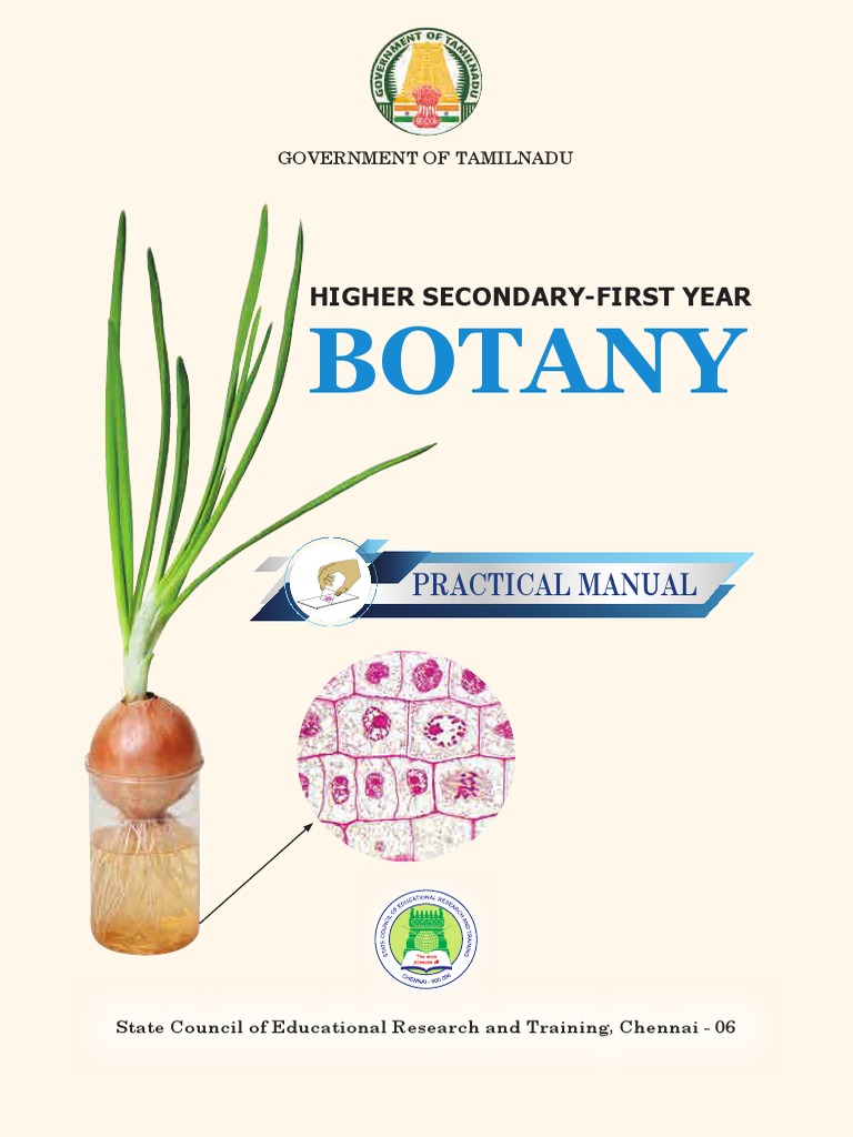 Botany Practical Manual Guide | PDF | Plant Stem | Staining