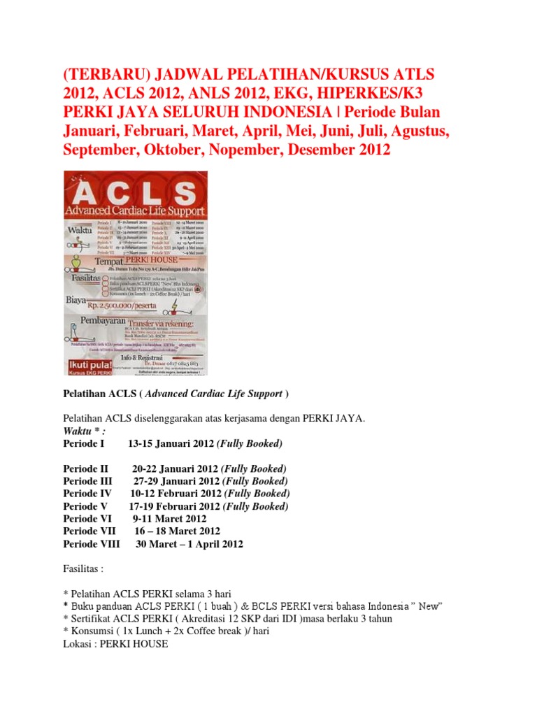 Jadwal Atls | PDF