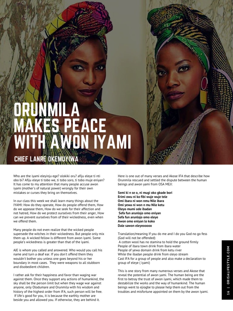 AWON IYAMI LICKS HONEY OF FORGIVENESS | PDF