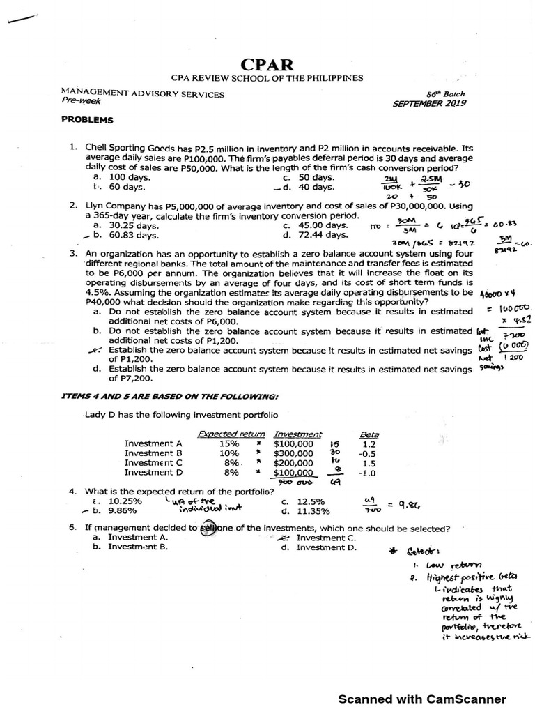 Cpar b86 Preweek - Mas | PDF