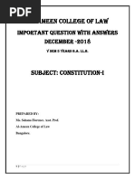 Constitution Law I KSLU Notes Grand Final | PDF | Constitution | Justice