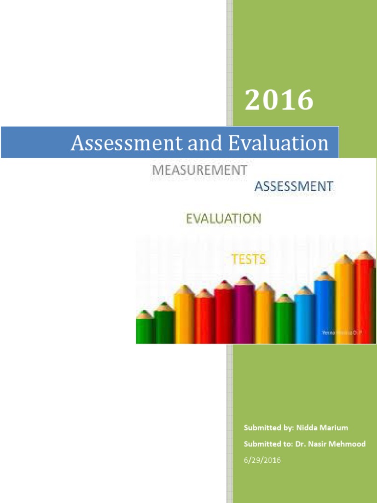 Assessment and Evaluation | PDF | Multiple Choice | Educational Assessment