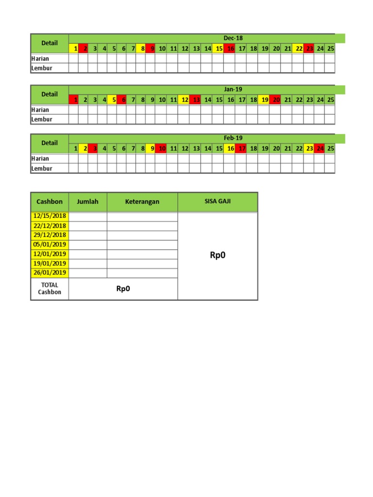 Form Absen | PDF