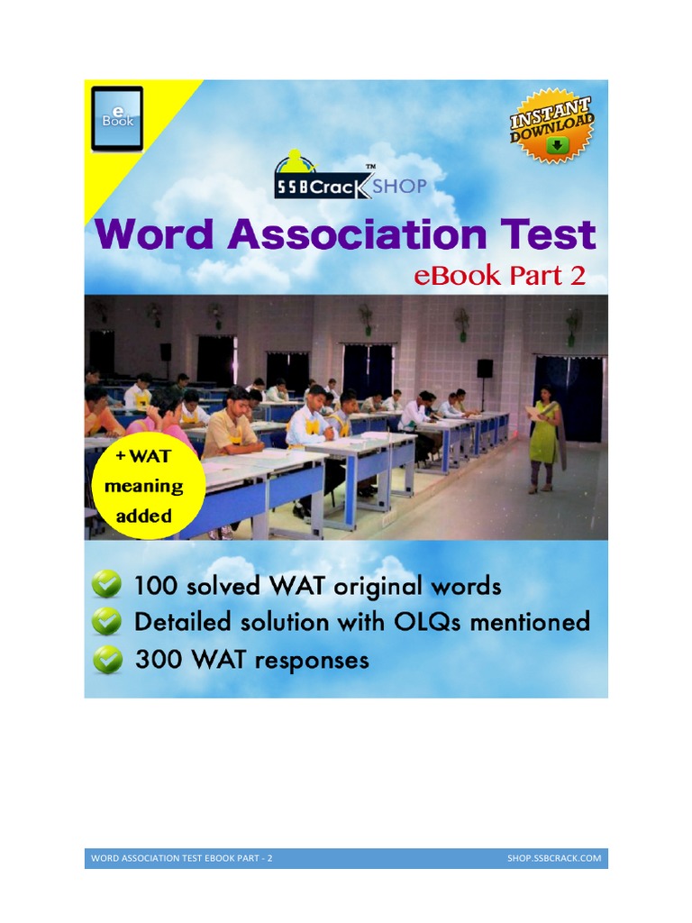 Word!Association!Test!Ebook!Part!0!2! | PDF | Jealousy | Courage