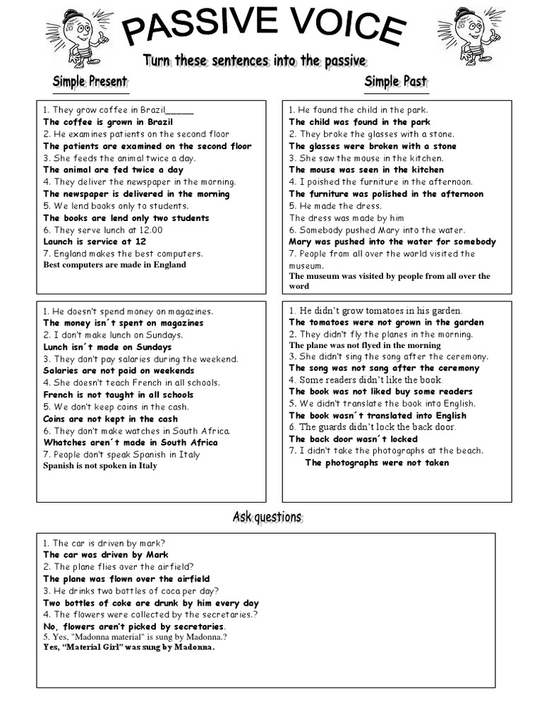 Activity 1-Passive Voice | PDF